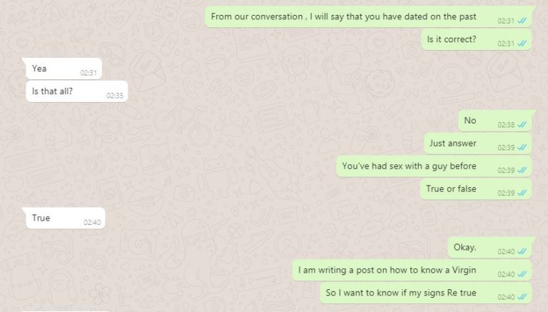 Signs of Virginity in Females: How to Know a Female Virgin without Sex